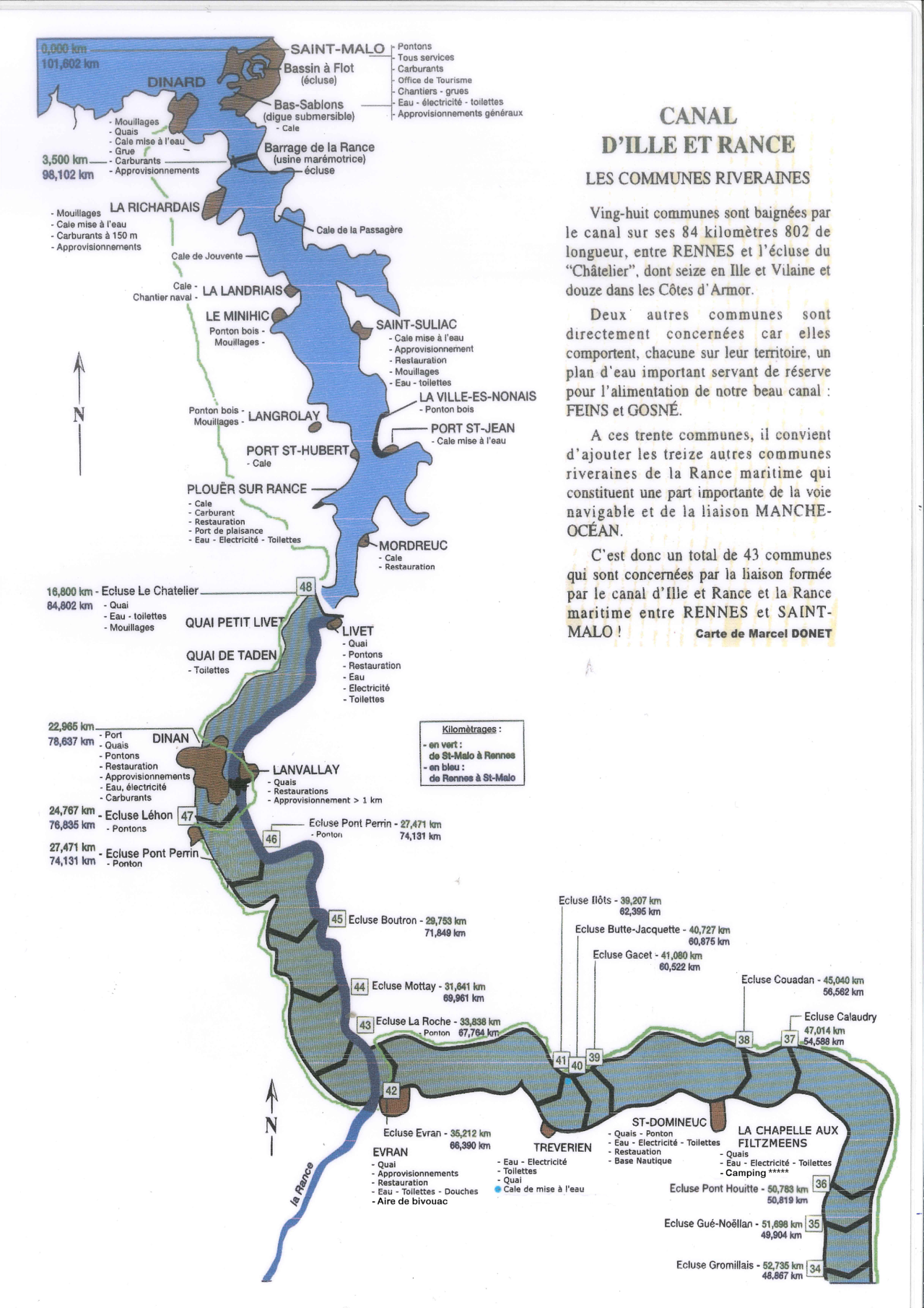 Se repérer sur le canal - Maison du Canal d'Ille et Rance